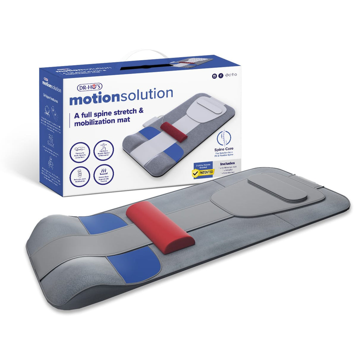 DR-HO'S MotionSolution mat tegen rugpijn met therapie & warmte